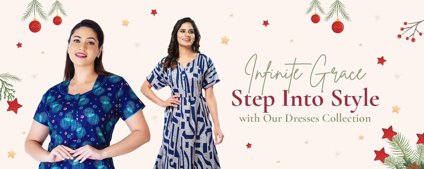 Nighty Online | Branded Nighties Online | Saree Shaper Online– Mangai ...